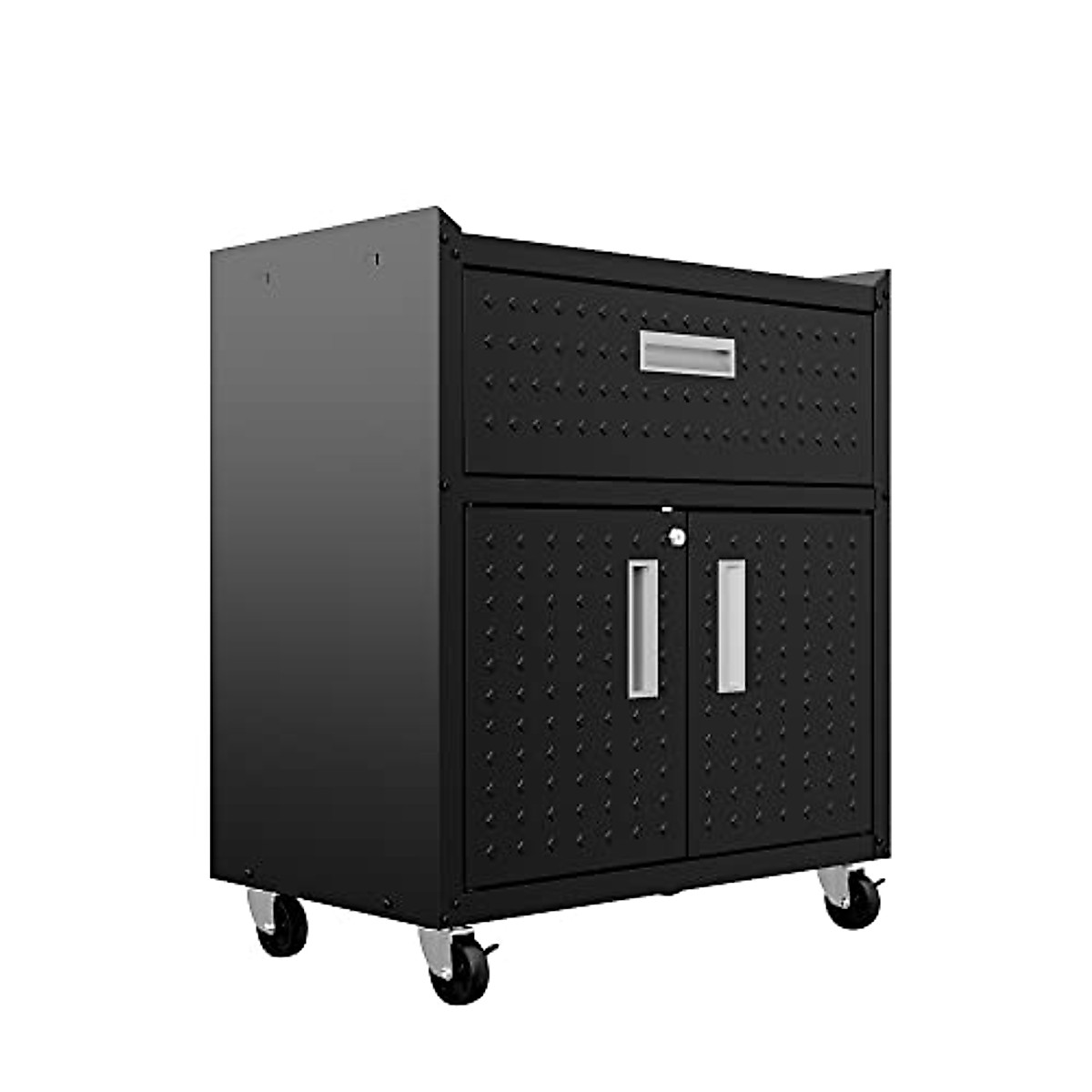 Manhattan Comfort Fortress Storage Units, Charcoal Gray