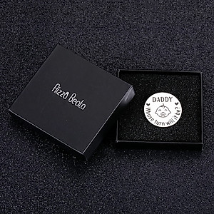 Fun New Parents Decision Coin Gifts for Mom Dad Baby Shower First Time Mommy Daddy to Be Newborn Baby Gift Pregnancy Birthday Fathers Mothers Day Christmas for Women Men Coin Present Double Sided