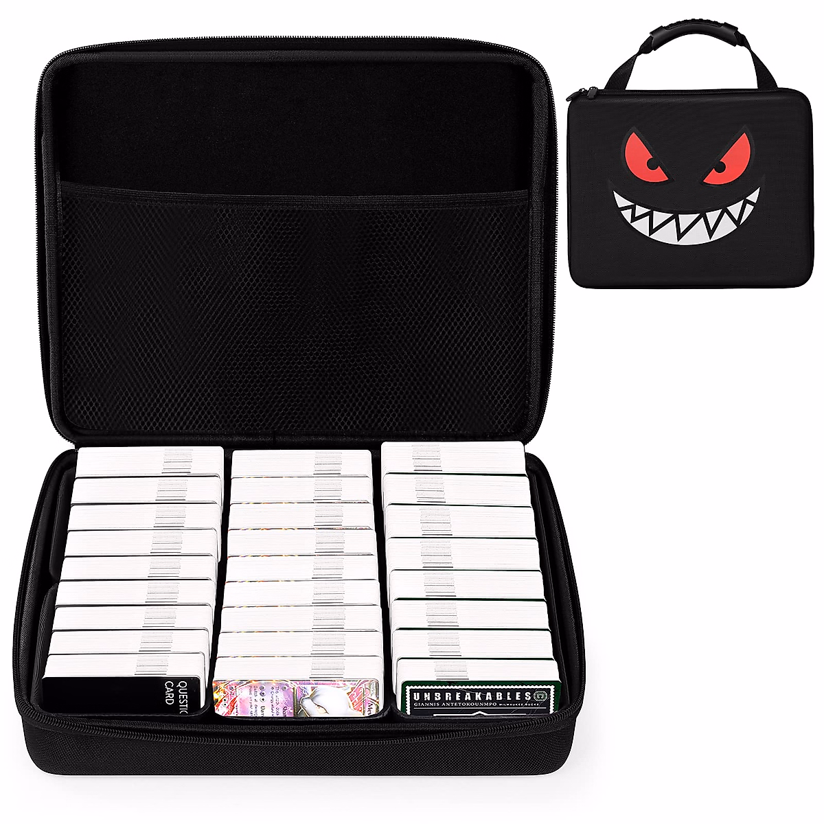 Brappo 2400+ Large Trading Card organizer boxCompatible MTG Cards,TCG Trading Cards andbaseball card,Soccer Cards and various gamecards.(Not including Cards)