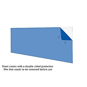 Sibe-R-Plastics Supply 0.236" (1/4") 6mm Thick Clear Acrylic Plexiglass Sheet [Pick Your Size] (6" x 12")