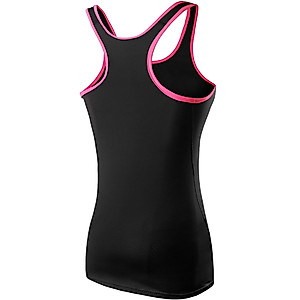 NELEUS Women's 3 Pack Compression Athletic Tank Top for Yoga Running,Blue,Green,Rose,EU 2XL,US XL