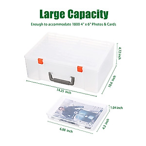 iBune Large Lock Box, Lockable Storage Box Medicine Lock Box