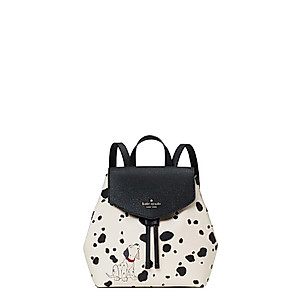Kate Spade New York Lizzie Medium Flap Backpack (Parchment Puppy)