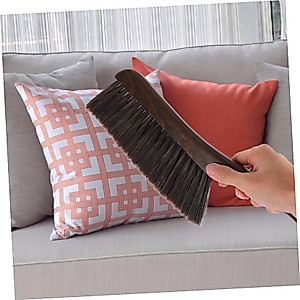 COLLBATH 1pc Sweeping Brush Broom for Carpet Whisk Sweeping Carpet Broom Dusting Brush Craft Broom Toy Bed Broom Cleaning Whisk Hand Broom Woodworking Brush Bed Brush Imitation Mane Coffee