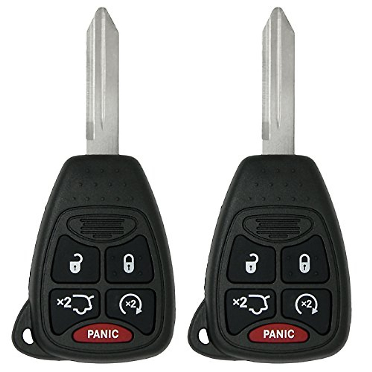 Keyless2Go Replacement for Keyless Entry Remote Car Key Vehicles That Use 5 Button OHT692427AA - 2 Pack