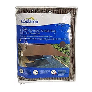 Shade Sail Coolaroo 13' x 7' Rectangle (13" x 7", Pewter)