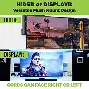 HIDEit Mounts 4 Wall Mount for Original PS4 - Patented in 2016, American Company - Black Steel Wall Mount for PS4 Original to Safely Store PS4 Console Behind TV