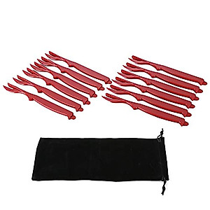 Hand Grasp Seafood Tools 12 Pieces Seafood Cracker for Crab, Lobster, Crawfish, Prawns and Shrimp, Easy Opener Shellfish Sheller Knife with Storage Bag