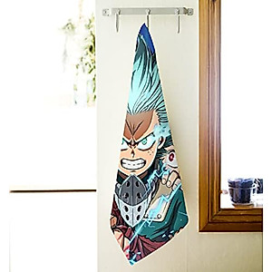 Japanese Anime Series Fashion Camping Hand Towels, Quick-Drying Super Absorbent Soft Hand Towel Microfiber Towel32×16 (40cm×80cm) inches (My-Hero-Academia-Anime-Manga 5)