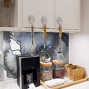 Quntis Suction Cup Hooks 4 Packs, Clear Wreath Hanger Heavy Duty Window Suction Cups with Hooks Waterproof Vacuum Shower Suction Cup Hooks for Bathroom, Towel, Shower Wall, Tile, Glass, Door, Camper