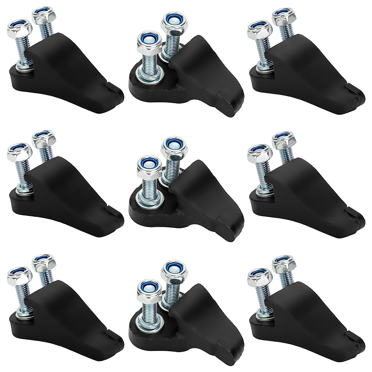 Set of 9 Stump Grinder Teeth Fits DK2 and Power King Stump Grinder Model OPG777 PK0803, Teeth for Stump Grinder Includes Bolts and Nuts