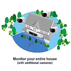Panasonic HomeHawk Outdoor Wireless Smart Home Security Camera, Wide Angle View, Color Night Vision, 2-Way Talk, Works with Alexa & Google Assistant, 2 Camera Kit (KX-HN7002W)