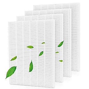 5500-2 Air Purifier Filter Replacement For Winix, 116130 Replacement Filter H Compatible with Winix 5500-2 and AM80 Air Purifier, 4 Pack HEPA Filter Only