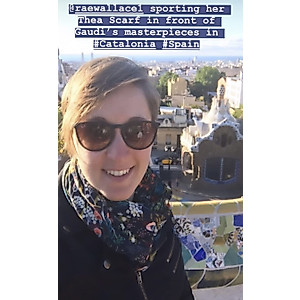 Thea ~ Infinity Scarf w/Secret Zipper Pocket, Spring Travel Scarf, Made in U.S.A.