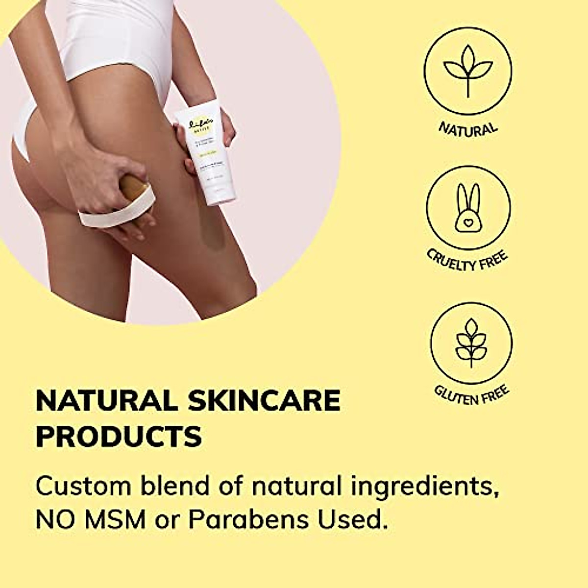 Life’s Butter Anti-Cellulite Cream with Coenzyme Q10, L-Carnitine and Coconut Oil | Skin Smoothening Natural Product | Skin Firming Lotion Cellulite Remover Treatment | 6 fl oz