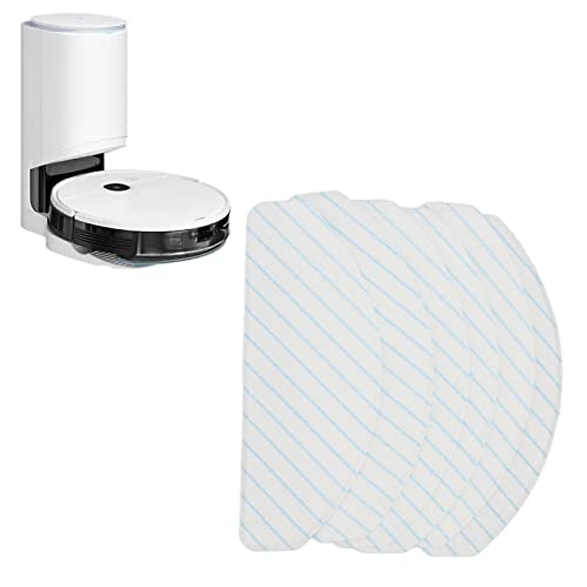 Tnfeeon 6 Pcs Vacuum Cleaner Mop Cloth for Yeedi Vac 2pro Vacuum Cleaner Cleaning Pads Replacement Parts Sweeper Accessories