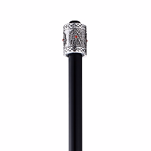 Design Toscano Dragonsthorne Nebula Dragon Gothic Walking Stick Swagger Cane, 38 Inch, Black and Silver