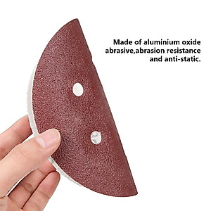 100 Pack 6 Inch 80 Grits Hook and Loop Sanding Disc 6 Holes Sand Paper for Random Orbital Sander Pads, Orbit Sander Sandpaper,Hook and Loop Round Sand Paper