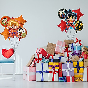 10Pcs Double Sided Different Pattern Balloons,Aluminum Film Material Party Decoration Balloons,Anime Theme Party Supplies,Kawaii Birthday Party Ballons