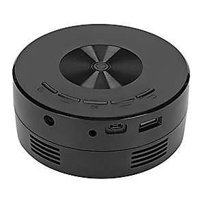 Portable Projector, Same Screen Function TFT LCD 1080P HD Diffuse Reflection Imaging Eye Protection Mini Projector Mobile Power Projection Built in Speaker Video Projector for Home Outdoor
