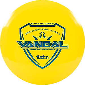 Dynamic Discs Fuzion Vandal Fairway Driver Golf Disc [Colors Will Vary] - 173-176g