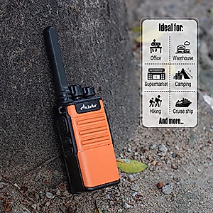 Walkie Talkies for Adults Long Range Ansoko F8X Portable FRS Two-Way Radio Walkie-Talkie with Headsets and Rechargeable Batteries (6 Pack)