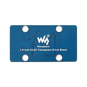 Coolwell 1.51inch Transparent OLED Compatible Raspberry Pi/Ardui/TM32, Display Light Blue Color, 128×64, SPI/I2C Interfaces