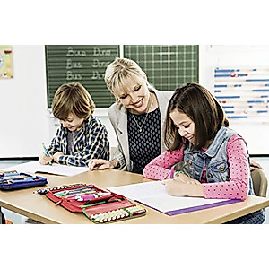 Ergonomic School Fountain Pen - STABILO EASYbirdy - M Nib - Right Handed - Turquoise/Neon Pink