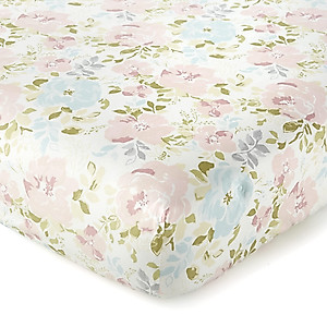 Levtex Baby Nest & Nod Amelia 3pc Bedding Set, Cotton, Pink, (Quilt, Dust Ruffle, Crib Fitted Sheet)