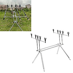 Velaurs Fishing Rod Stand Holder, Fishing Accessory Aluminium Alloy Material for Outdoor for Fishing