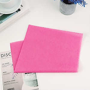 Ueerdand Gift Wrapping Tissue Paper for Packaging 105 Sheets Single-Sided Metallic Wrapping Craft Papers Bulk for DIY Artworks Flower Decoration (12 x 20 Inches, Brown)