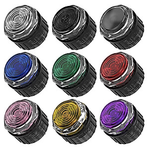 Gamerfinger Mechanical Button HBFS-30-SCREW Crystal 30mm with Silver Swithches(10PCS Blue)