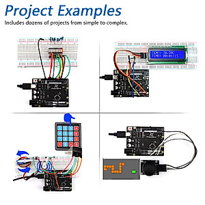 Freenove Ultimate Starter Kit with Board V4 (Compatible with Arduino IDE), 274-Page Detailed Tutorial, 217 Items, 51 Projects