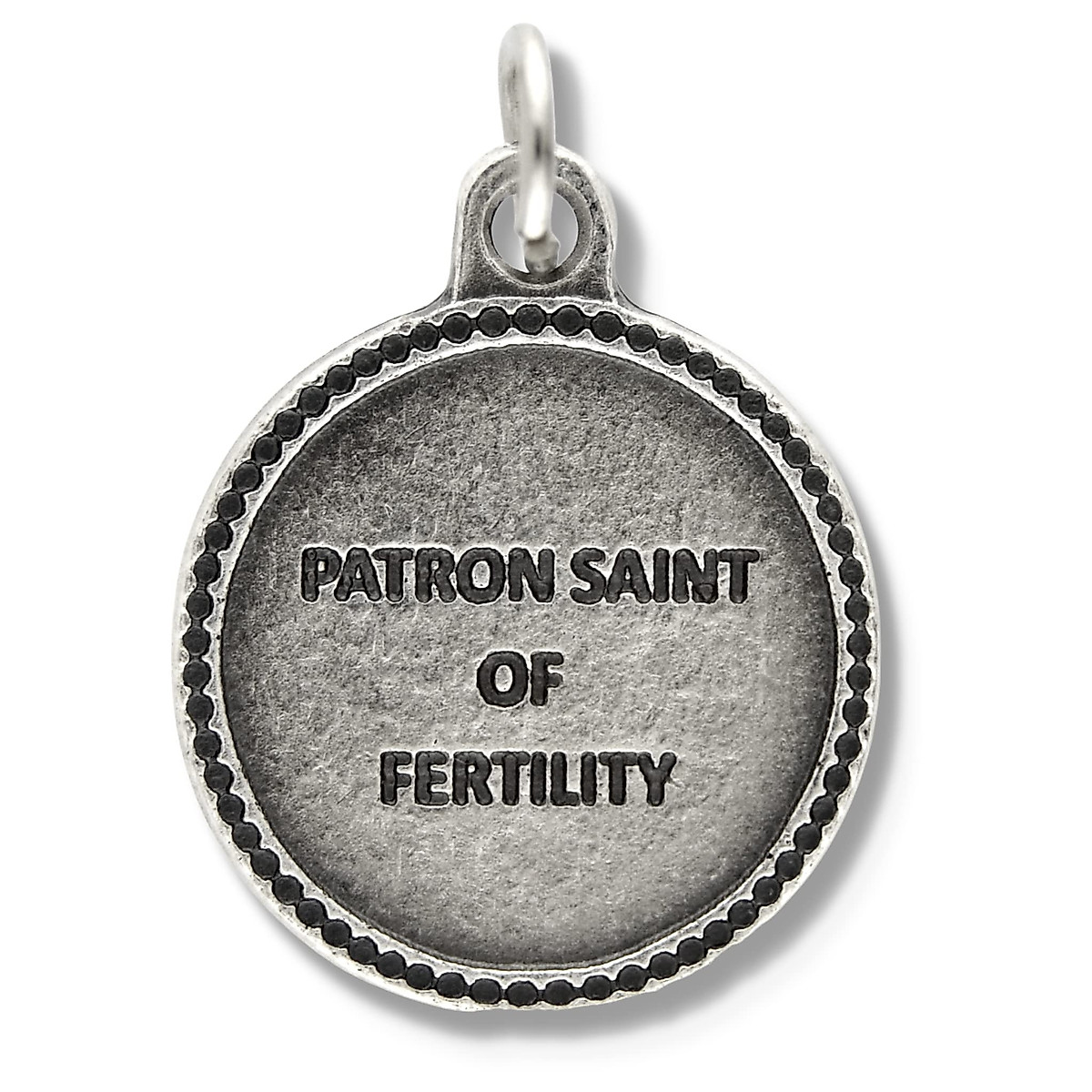 Saint Gerard Necklace Patron Saint of Fertility & Pregnancy Catholic Jewelry - Silver Oxidized Round 7/8" St Gerard Medal with 24" Adjustable Hypoallergenic Ball Chain - Made in Italy