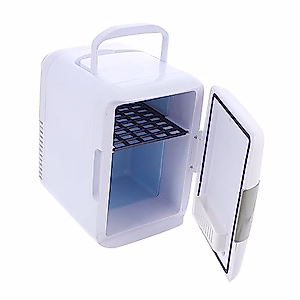 BESTOYARD car refrigerator personal fridge cooler mini bar beer fridge thermoelectric cooler picnic beverage cooler storage fridge ac personal refrigerator portable abs drinks office white