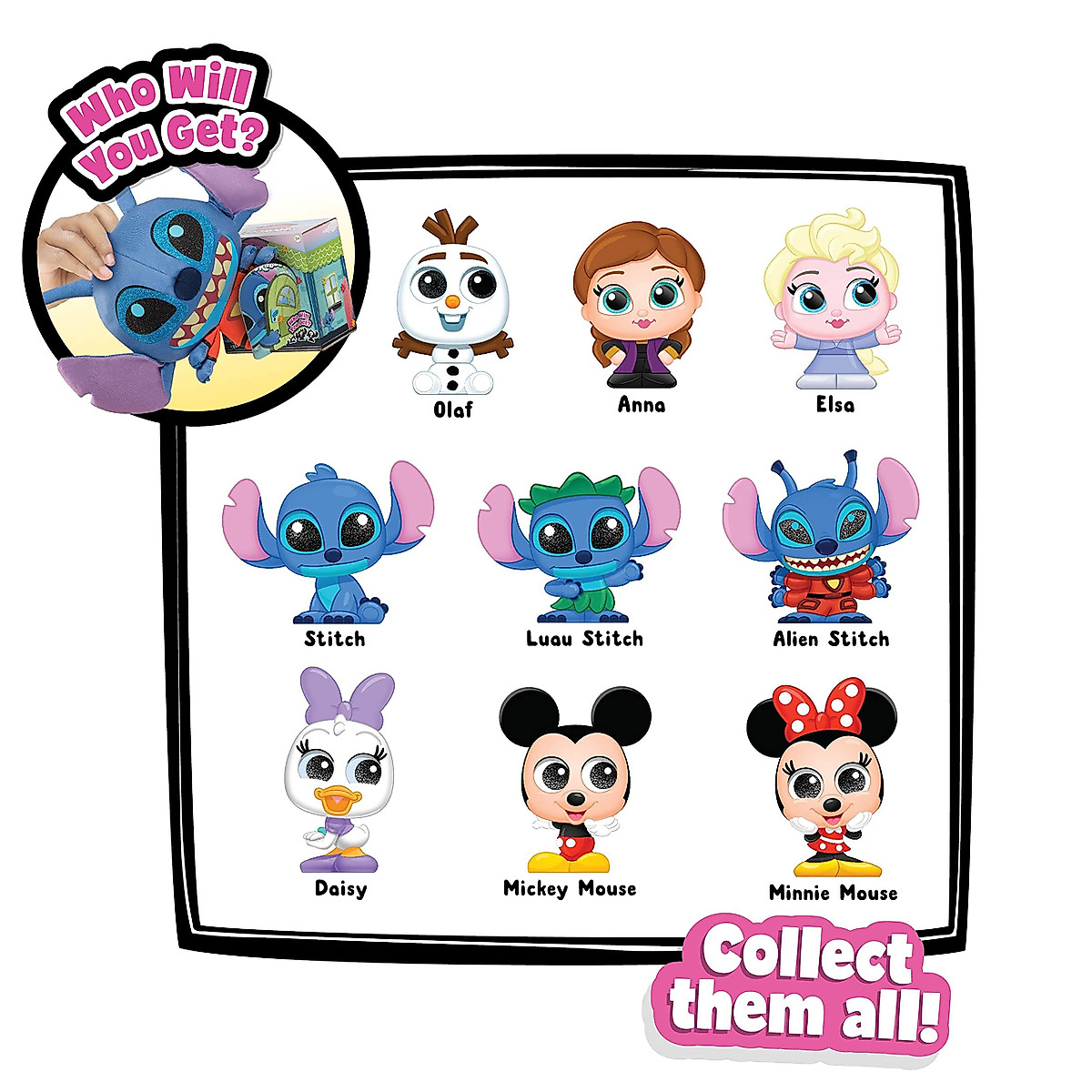 Disney Doorables Frozen Puffables Plush, Easter Basket Stuffers, 10-Inch Collectible Plush Stuffed Toy, Styles May Vary, Officially Licensed Kids Toys for Ages 3 Up, Gifts and Presents by Just Play