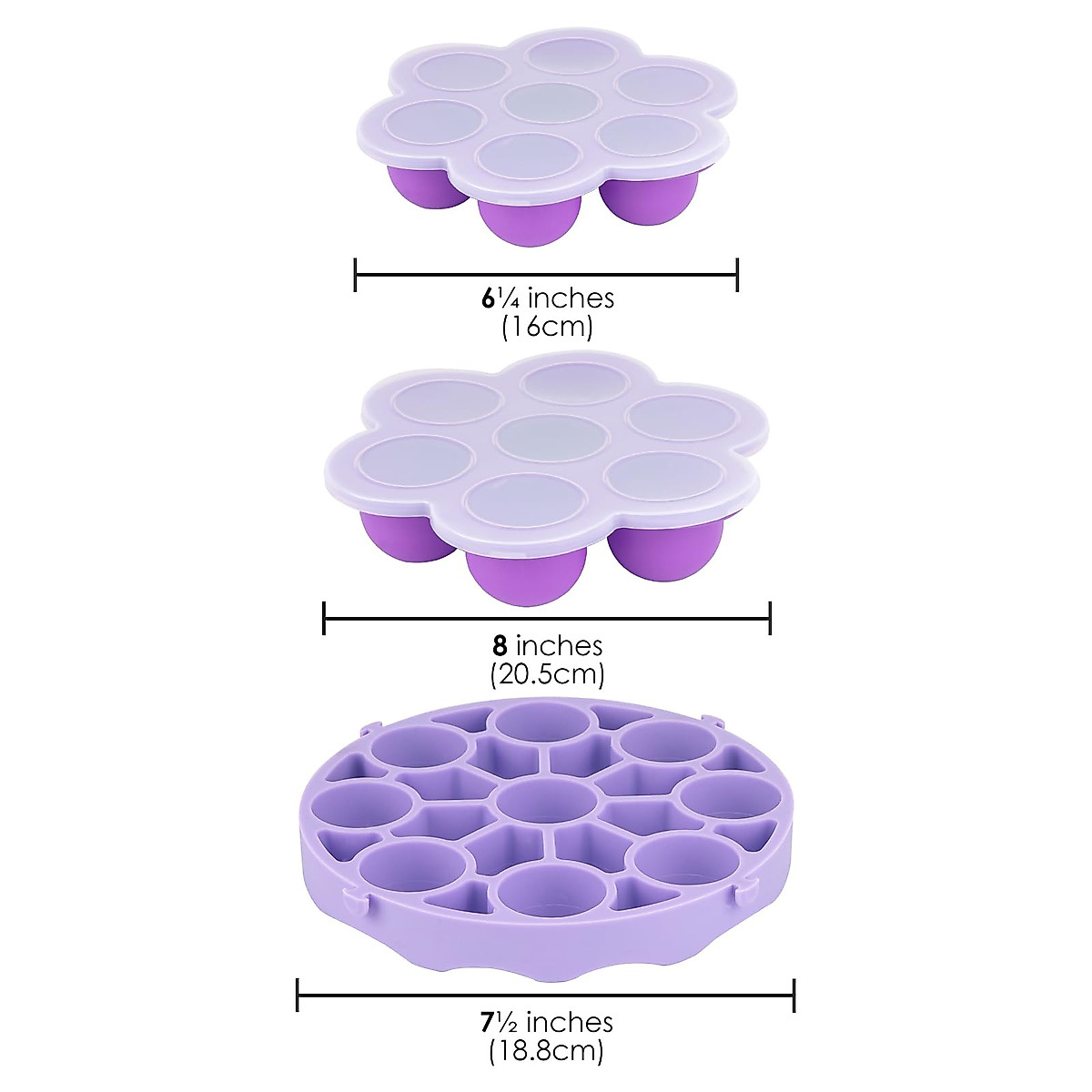 SHIDOW Silicone Egg Bites Molds for Instant Pot Accessories, Fit Instant Pot 5,6,8 qt Pressure Cooker, Silicone Egg Mold for Home Pressure Cookers Kitchen Restaurant.