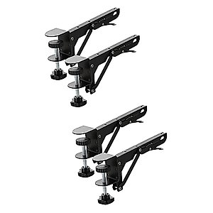 Ciieeo 2 Sets Foldable Bracket Under Desk Keyboard Tray Shelving Brackets Table Tray Folding Desk Extender Desk Tray Foldable Desktop Extension Plate Support Slider Drawer Wrought Iron