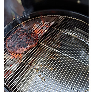 Slow 'N Sear SnS Grills 26" Stainless Steel Hinged Replacement Charcoal Cooking Grate