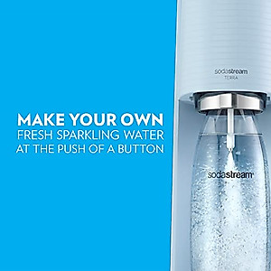 SodaStream Terra Sparkling Water Maker (Misty Blue) with CO2, DWS Bottle and Bubly Drop