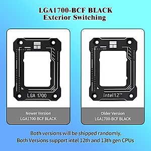 Thermalright Intel 13/14th Generation LGA1700 Anti-Bending Buckle,Curved Pressure Plate,CPU Fixing Buckle,CPU Stress Bending Correction Fixer, Fully Fitted and Fixed Without Trace Installation (Black)