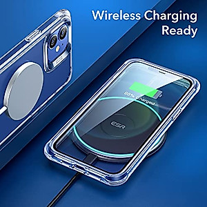 ESR Military-Grade 360° Hybrid Protection Compatible with iPhone 12 Case/iPhone 12 Pro Case [10FT Drop Tested] [Heavy Duty Shockproof ] with [2 Tempered Glass Screen Protectors], 6.1" - Clear