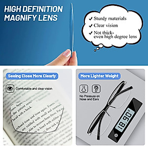 WEMOOTANTS 4 Pack Blue Light Blocking Reading Glasses 1.5 Men Women Glare UV Filter Blocker Readers 1.0 1.25 1.5 1.75 2.0 2.25 2.5 2.75 3.0 3.5 4.0 Black, 1.50