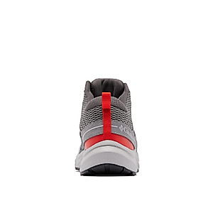 Columbia Men's Plateau Venture Mid, Titainium Grey Steel/Fiery Red, 15