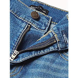 True Religion Men's Rocco Big T Skinny Fit Jean with Back Flap Pockets, Medium Beach Trail, 36W X 34L