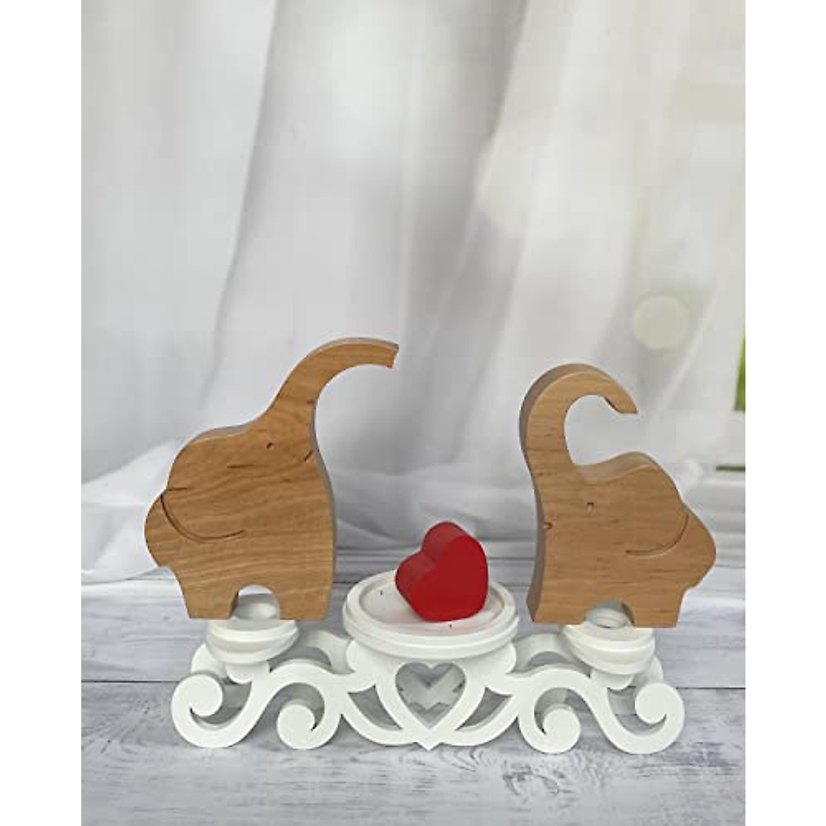 Unity Candle Holder-Unity Candle Stand-Unity Candle Holder Set-Pillar Candle Holder-Wedding Gift -Ceremony Decoration-Wedding Centerpiece (with Heart)