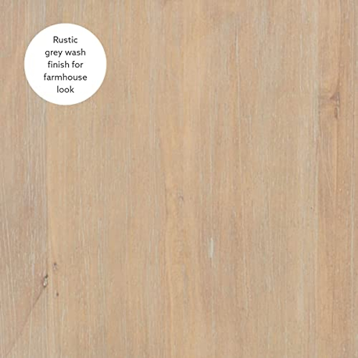 Linon Zeke Grey Wash 24" Counter Stool with Round Seat