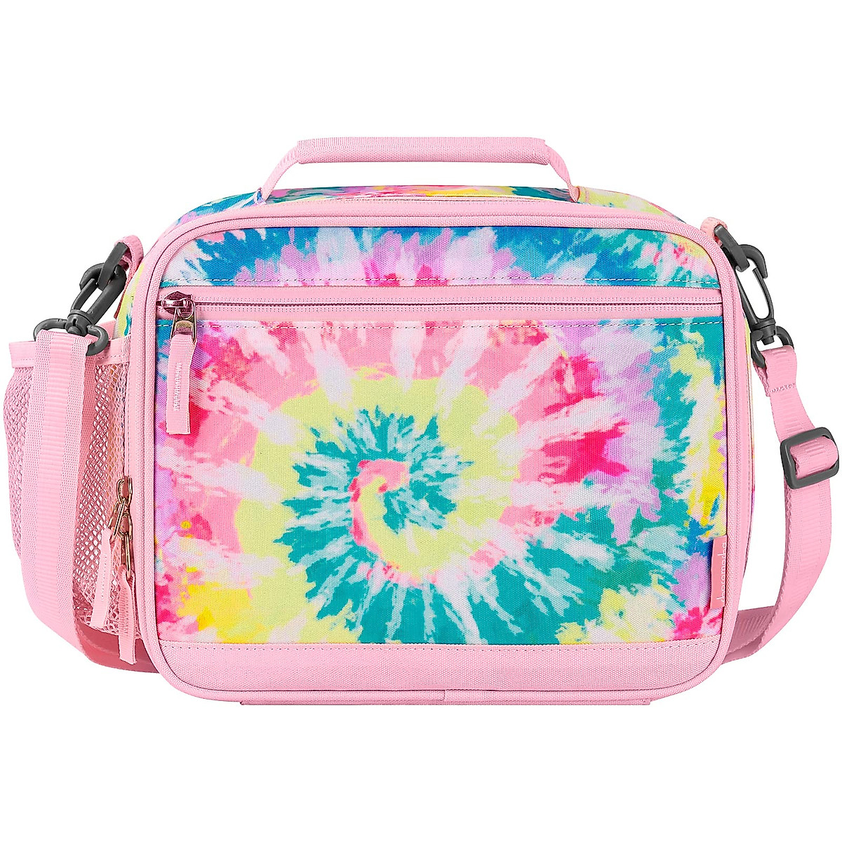 Choco Mocha Tie Dye Lunch Box Kids Lunch Box for Girls Lunch Boxes for School Girls Lunchbox for Kids Lunch Bag for Girls with Shoulder Strap for Toddler Preschool Kindergarten