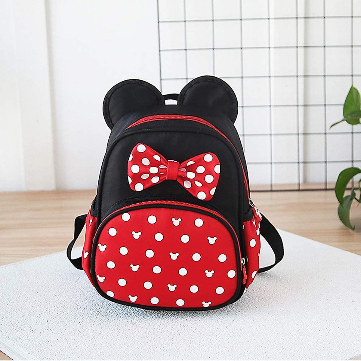 Voikukka Cute Kids Backpack for Girls Toddler Backpacks Little Girl Kindergarten School Backpack Kid Preschool Backpack Small Childrens Bookbag Mini Mouse Gift Travel Backpack
