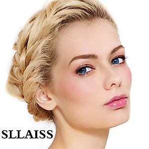 Sllaiss 8 Pcs 925 Sterling Silver Tiny Nose Ring Studs Set for Women Round Czech Crystal Nose Piercing Body Jewelry Hypoallergenic 1.5MM 2MM 2.5MM 3.5MM